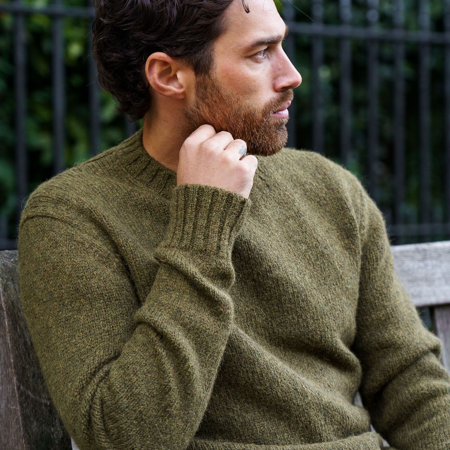 3sixteen Alpaca Crewneck Sweater - Forest 3sixteen Alpaca Crewneck Sweater - Forest